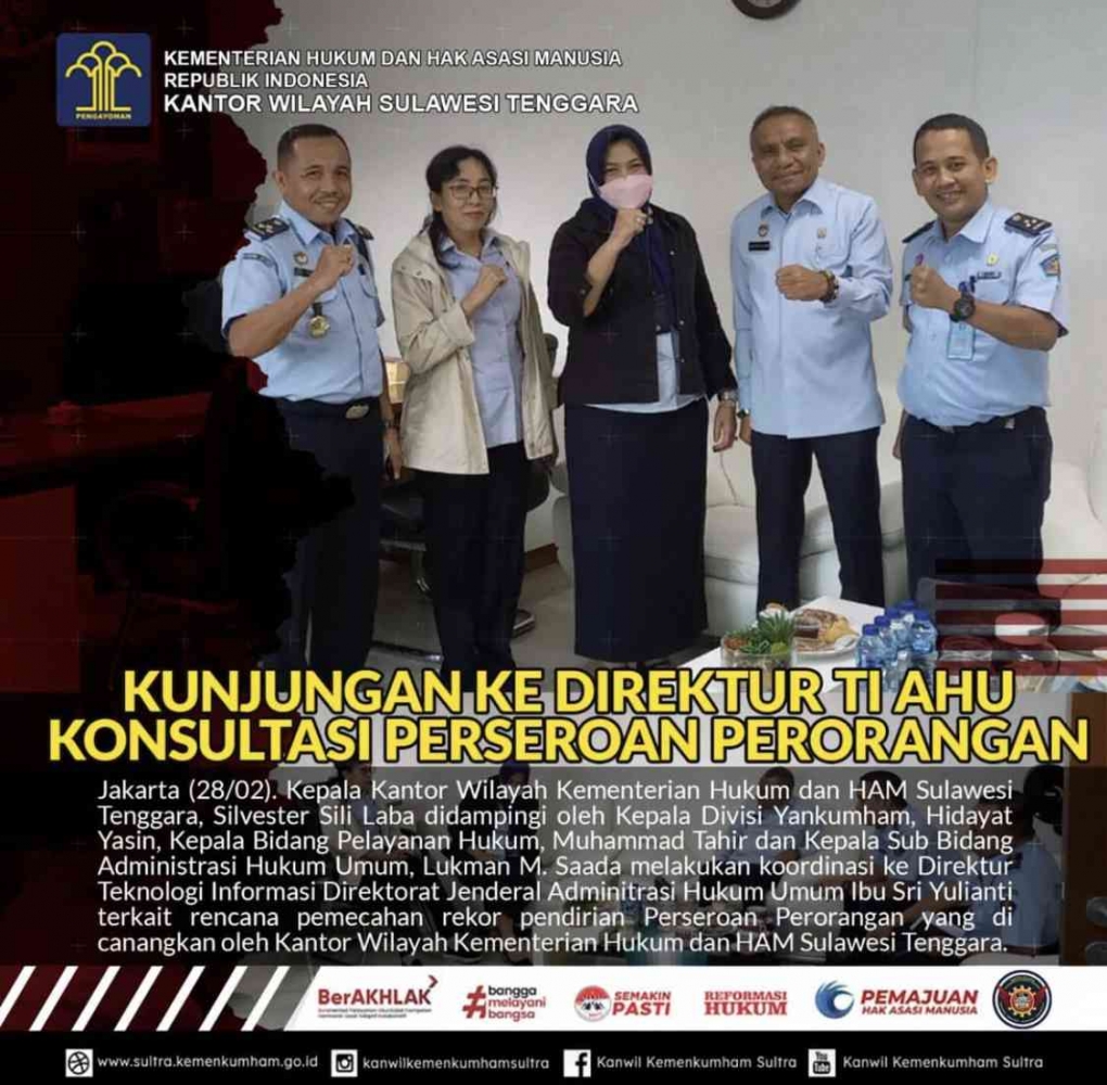 Foto Artikel : Kakanwil Kemenkumham Sultra dan Kadiv Pelayanan Hukum ... Foto Artikel : Kakanwil Kemenkumham Sultra dan Kadiv Pelayanan Hukum ...