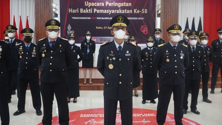 Kakanwil Kemenkumham Sulbar Faisol Ali Ikuti Upacara Hbp Ke 58 Secara