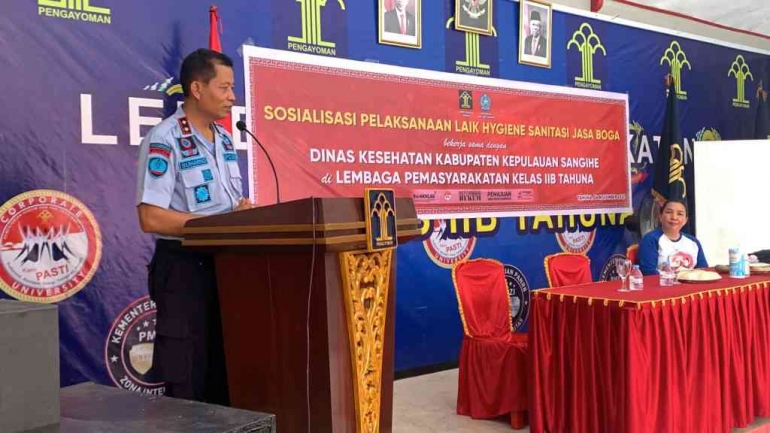 Lapas Tahuna Terima Penguatan Laik Higiene Sanitasi Dari Dinas