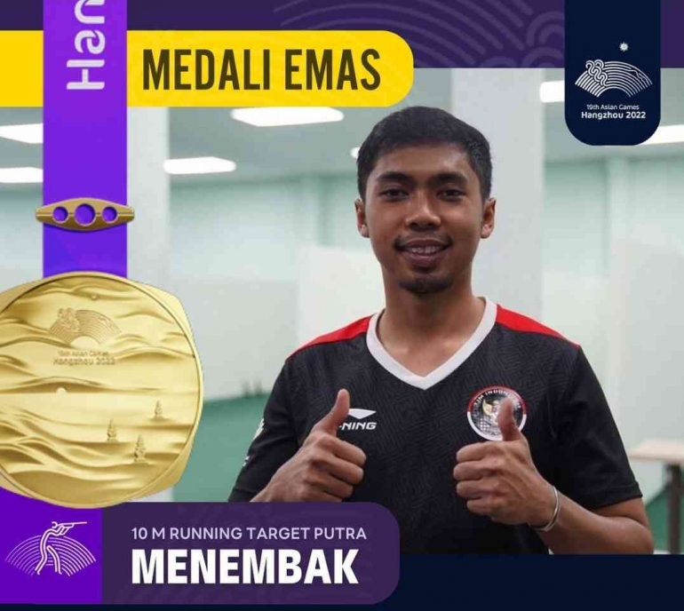 Pecah Telur Atlet Menembak Muhammad Sejahtera Sumbang Emas Pertama