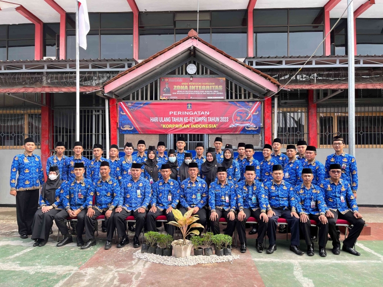 Lapas Narkotika Purwokerto Gelar Upacara Bendera Hut Ke 52 Korpri Tahun