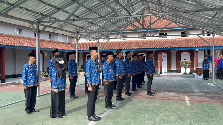 Lapas Narkotika Purwokerto Gelar Upacara Bendera Hut Ke 52 Korpri Tahun