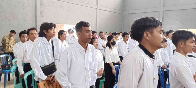 Ppk Hampang Menyelenggarakan Acara Pelantikan Sekaligus Bimtek Kpps